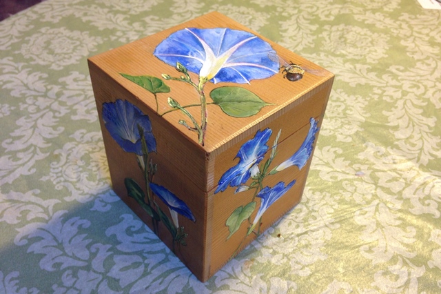Morning Glory Box - Painted Furniture By Sue