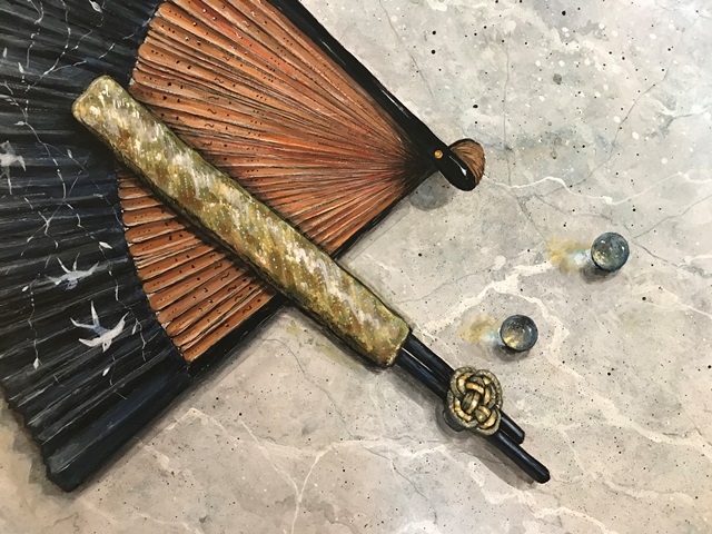 Japanese Memories Table - Painted Furniture By Sue